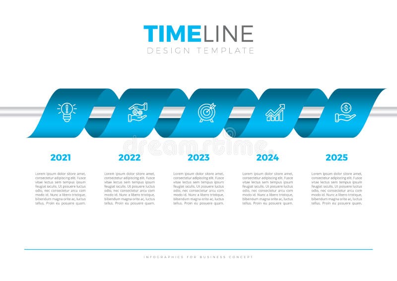Timeline Infographics Icons for Business Data Visualization. Stock ...