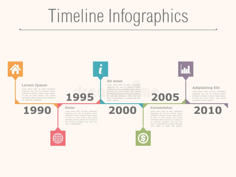 Timeline Infographics stock vector. Illustration of abstract - 47730864