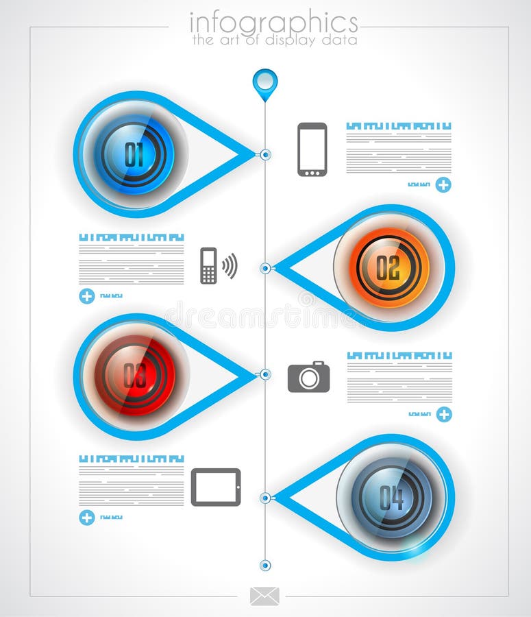 Timeline Infographics Layout Template for Item or Ideas Classification ...