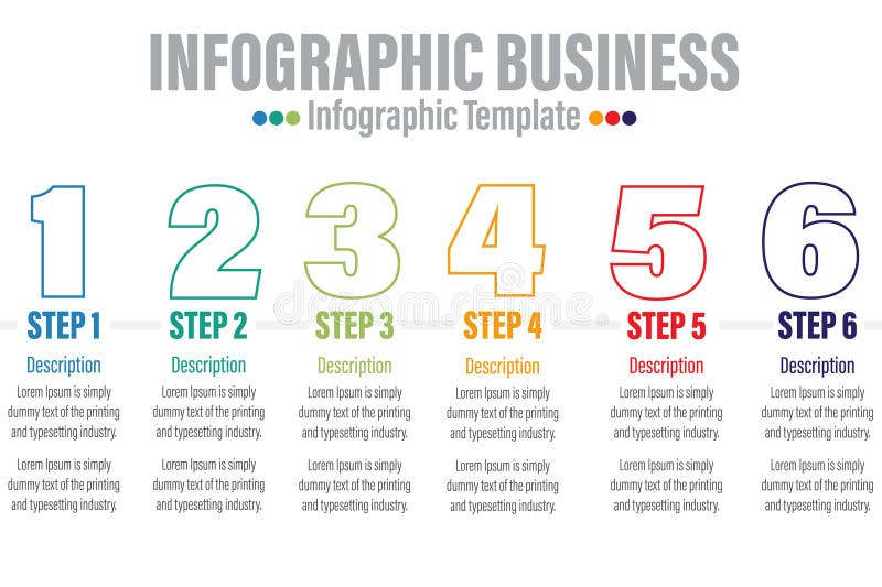 Timeline, Infographics, Six, 6, Step, Diagram, Infograph, Four, Number ...