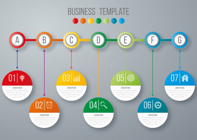 Timeline Infographics Template Stock Vector - Illustration of modern ...