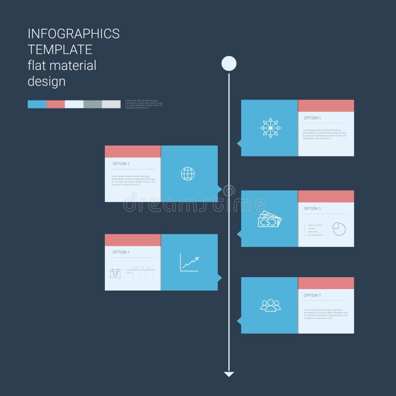 Timeline Infographics Template. Menu Options Stock Vector ...