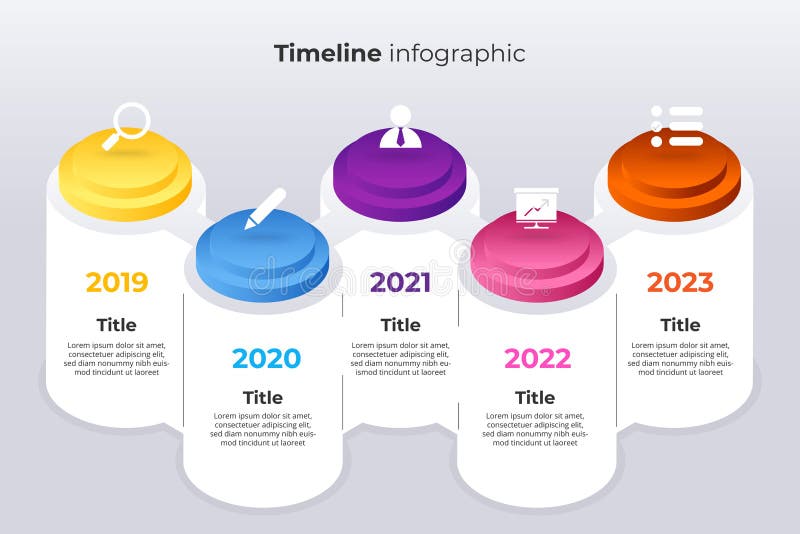 Timeline Infographics Template. Milestone or Process Diagram Concept ...