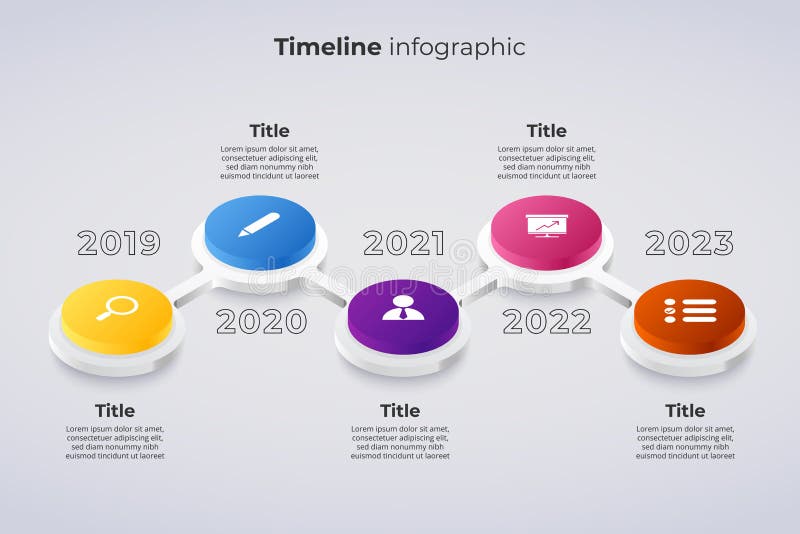 Timeline Infographics Template. Milestone or Process Diagram Concept ...