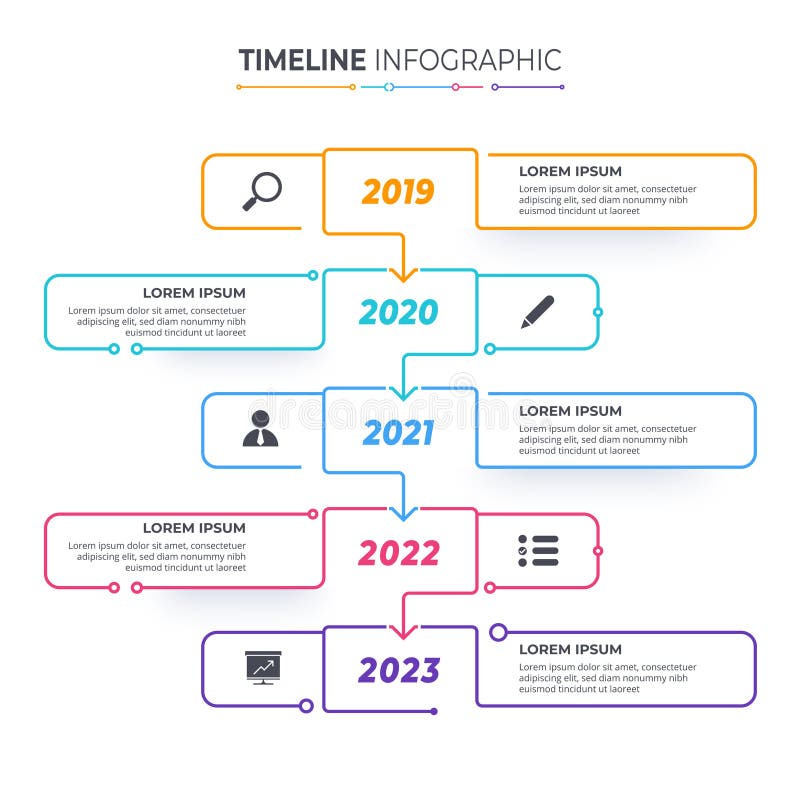 Timeline Infographics Template. Milestone or Process Diagram Concept ...