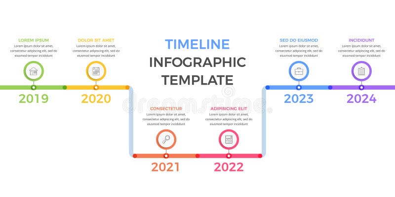 Timeline Infographics stock vector. Illustration of design - 276639464