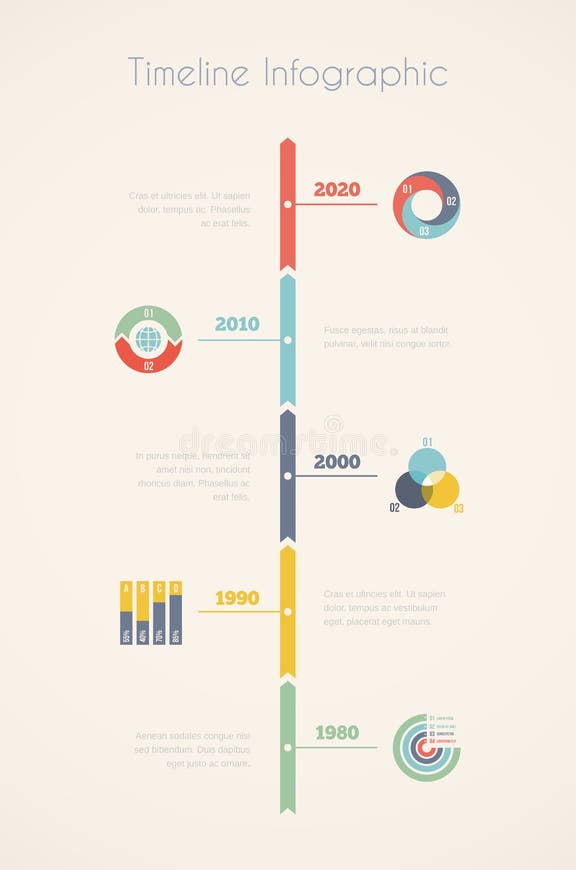 Timeline infographics stock vector. Illustration of chronological ...