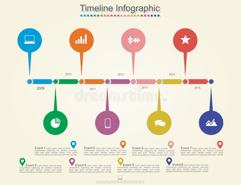Timeline Infographics. Vector Illustration Stock Vector - Illustration ...