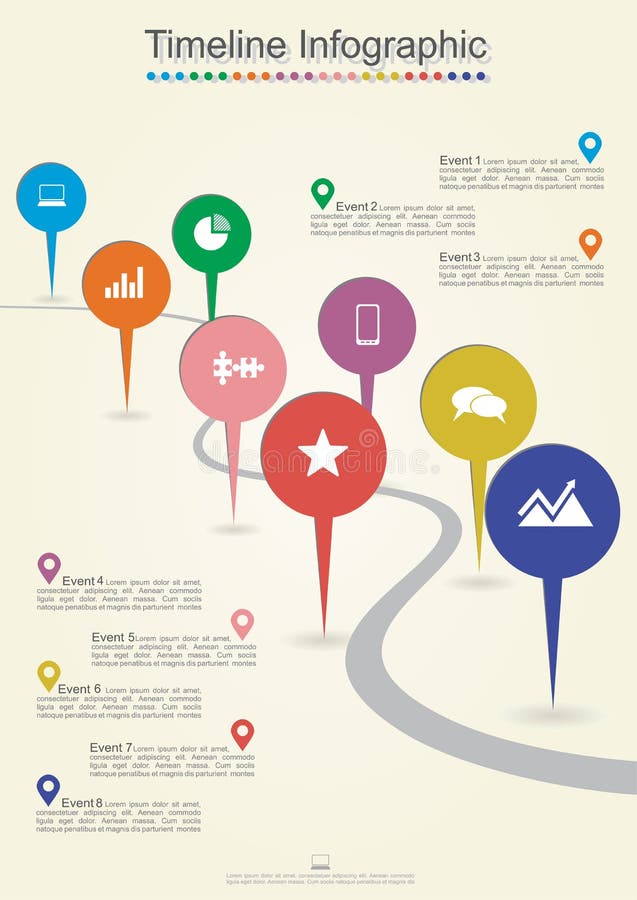 Timeline Infographics. Vector Illustration Stock Vector - Illustration ...