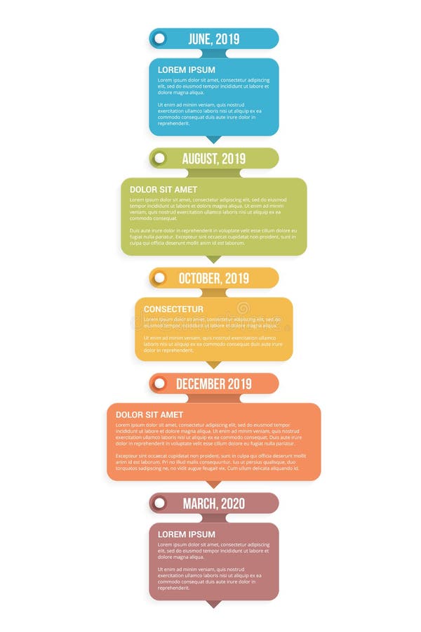 Timeline Infographics stock vector. Illustration of flat - 162176825