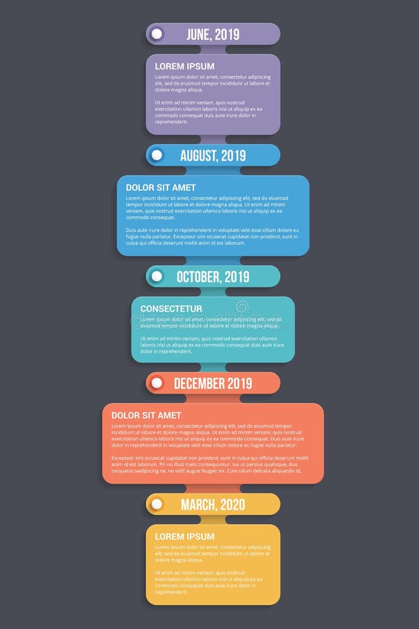 Timeline Infographics stock vector. Illustration of graph - 163699130