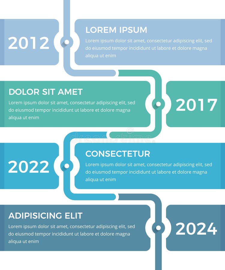 Timeline Infographics stock vector. Illustration of period - 272241952