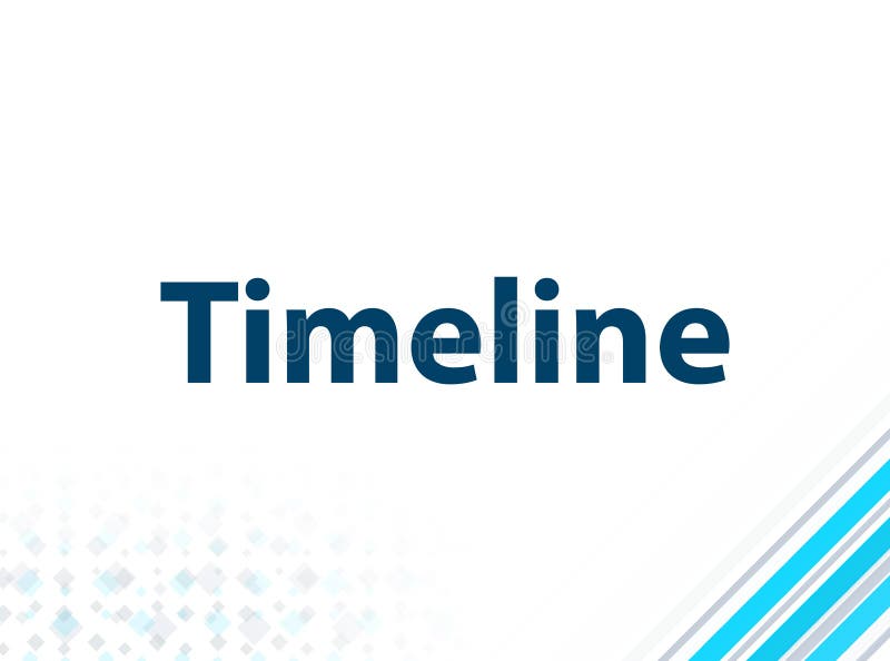 Timeline Modern Flat Design Blue Abstract Background Stock Illustration ...