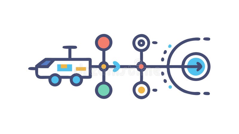 Timeline of a Mars Rover Mission and Exploration Vector Design ...