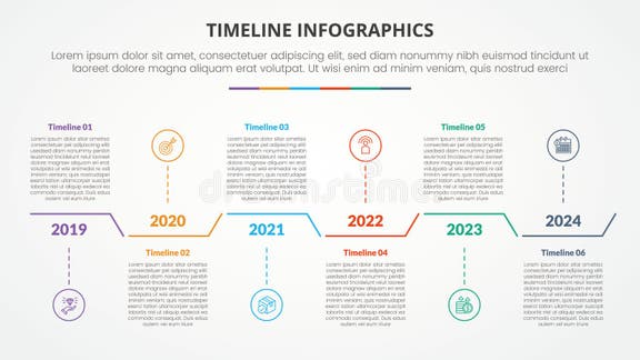 Timeline Milestone Infographic Concept with Creative Table Box ...