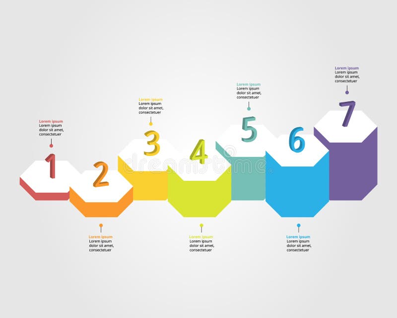 Timeline with Number Template for Infographic Presentation Template ...