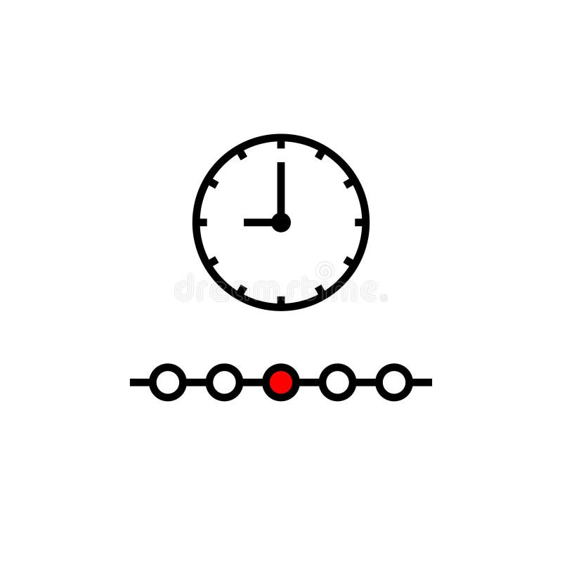 Timeline outline icon stock vector. Illustration of technology - 222974649