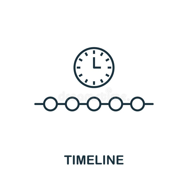 Timeline Outline Icon. Thin Line Concept Element from Fintech ...