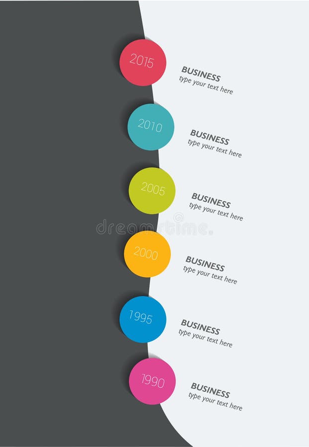 Timeline Paper Concept. Infographic. Stock Vector - Illustration of ...
