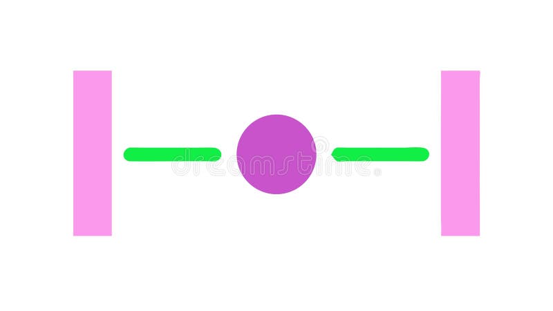 Timeline or Process Icon with a Central Milestone Marker. Vector Design ...