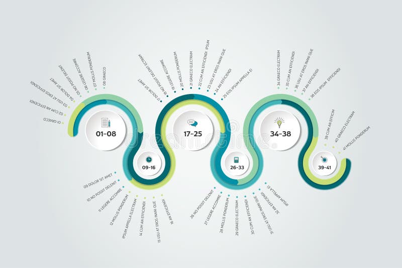 Timeline Report, Template, Chart, Scheme, Step by Step Infographic ...