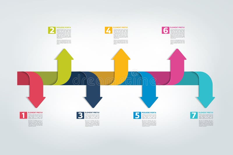 Timeline Report, Template, Chart, Scheme, Step by Step Infographic ...