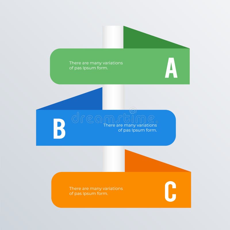 Timeline Ribbon. Next Step Concept. Stock Vector - Illustration of ...