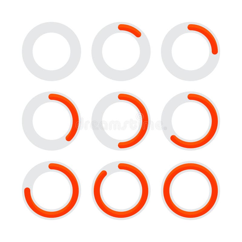 Timeline. Round Ring Loading Bar Stock Vector - Illustration of graphic ...