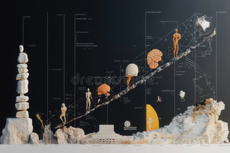 Timeline Showcasing the Evolution of Human Stages and Development from ...