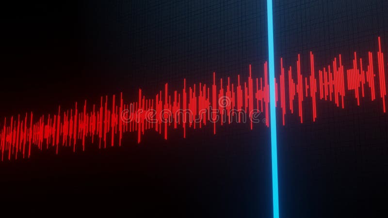 Timeline. Sound wave. stock video. Video of record, program - 255319187