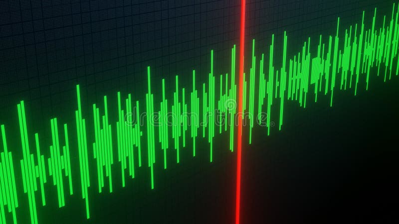 Timeline. Sound wave. stock footage. Video of production - 254804184