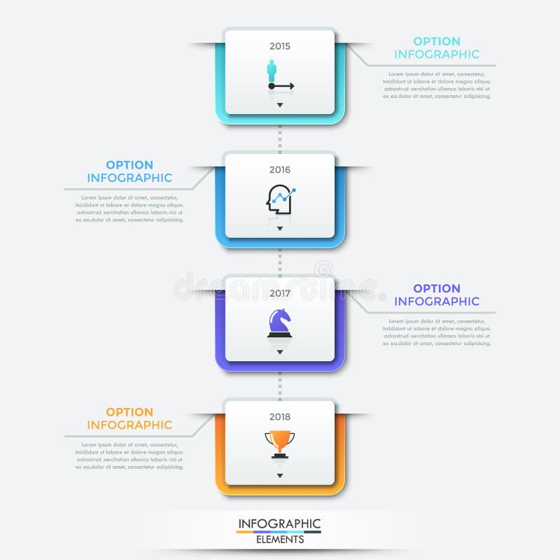 Infographic Timeline. Time Line of Tendencies and Trends Stock Vector ...