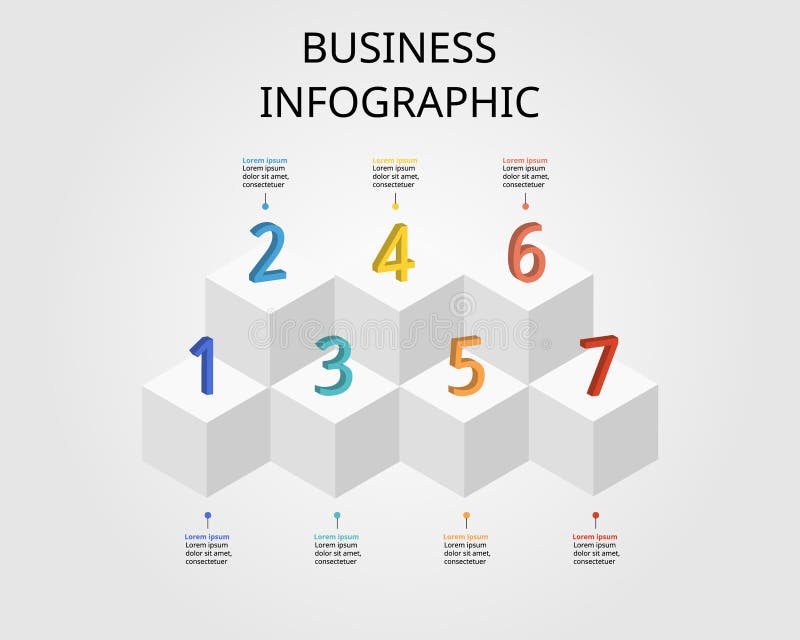 Timeline Step Square Chart Template for Infographic for Presentation ...