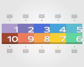 Timeline Step Square Chart Template for Infographic for Presentation ...
