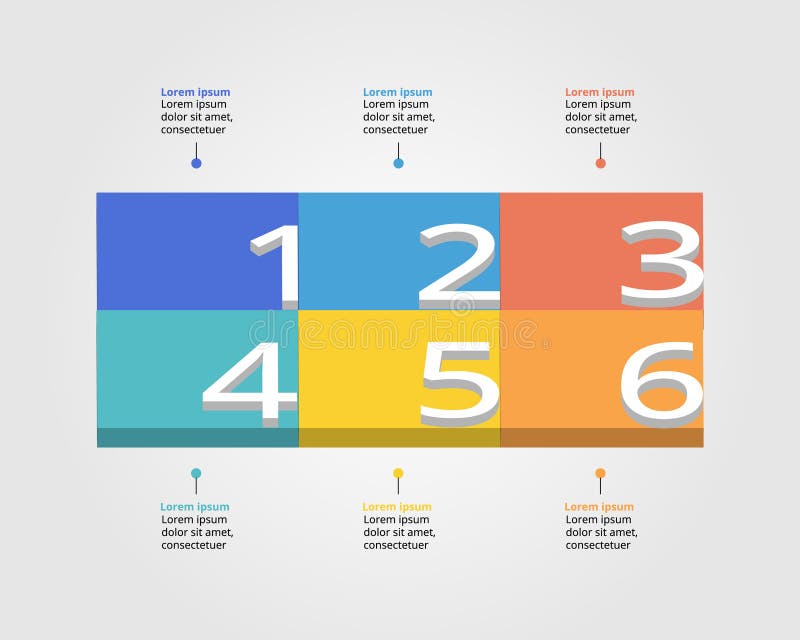 Timeline Step Square Chart Template for Infographic for Presentation ...