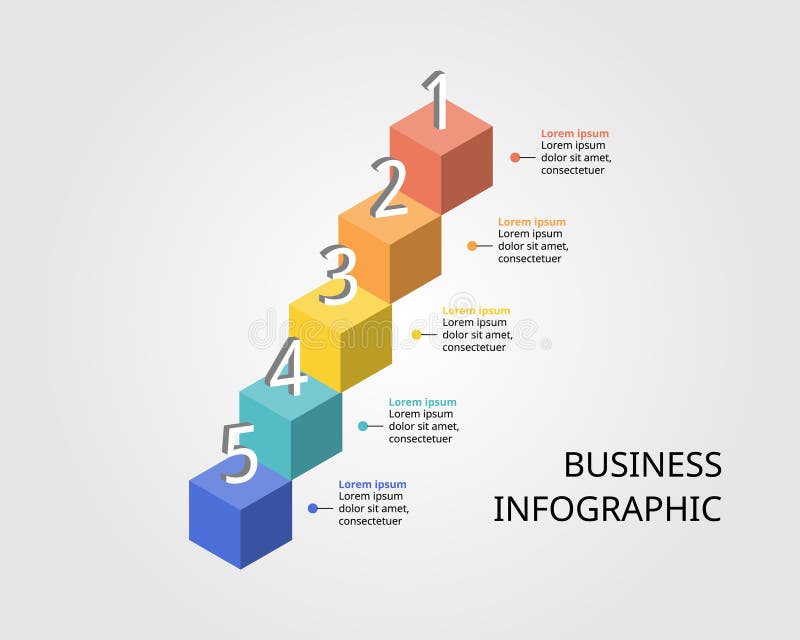 Timeline Step Square Chart Template for Infographic for Presentation ...