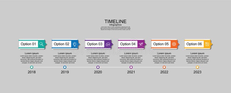 Timeline Steps Infographics Business Template Design Stock Vector ...