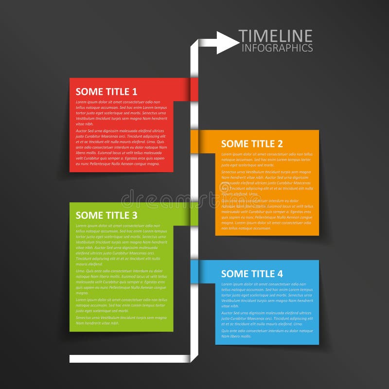 Timeline template stock vector. Illustration of design - 46707148