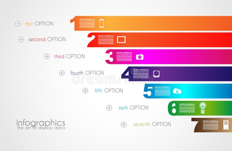 Timeline To Display Your Data with Infographic Elements Stock ...