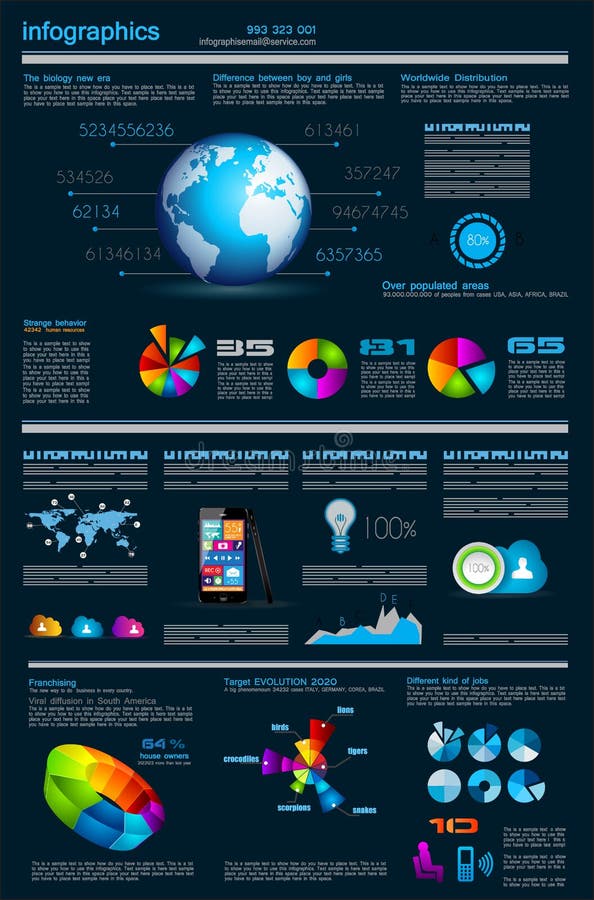 Timeline To Display Your Data with Infographic Elements Stock ...