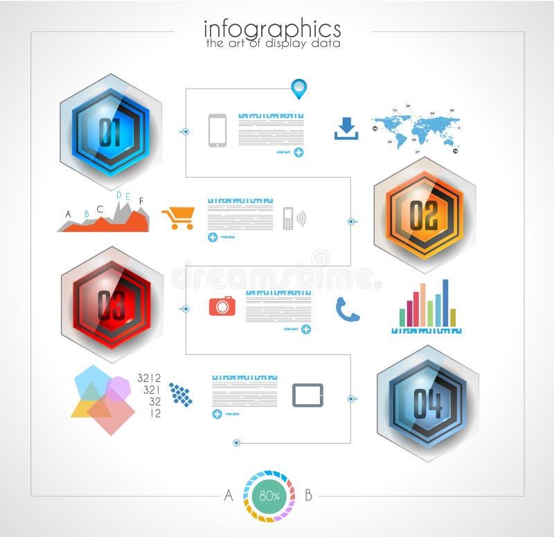 Timeline To Display Your Data in Order with Infographic Elements Stock ...