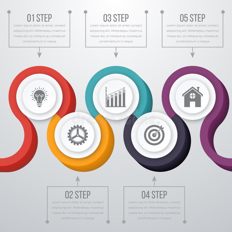 Timeline Vector 3d Infographic Stock Vector - Illustration of ...