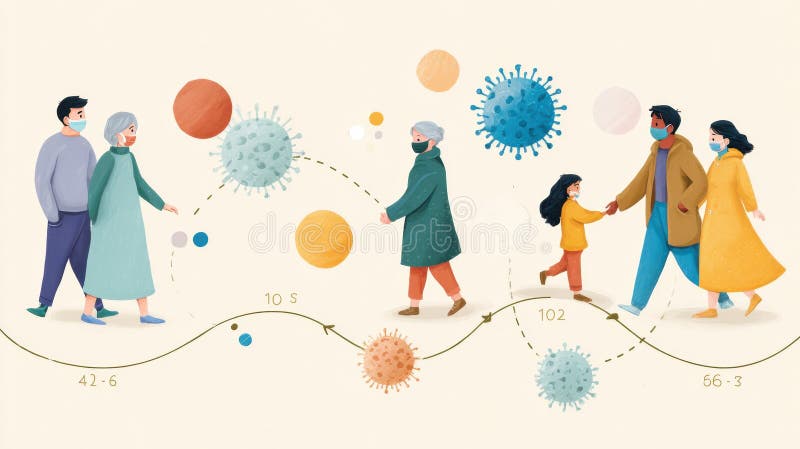 Illustrated Timeline Showing Preventive Health Steps at Different Ages ...