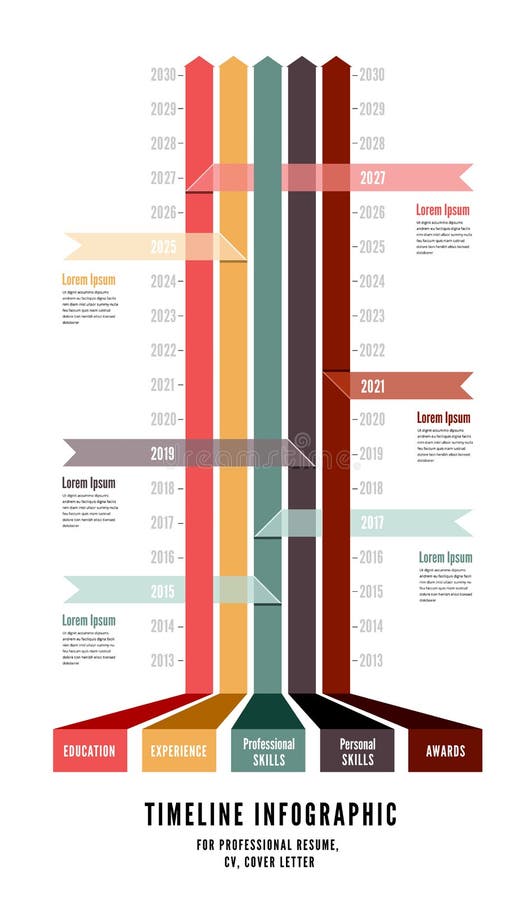Timeline Web Element Template Stock Vector - Illustration of modern ...