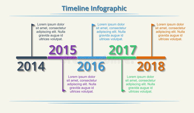 Timeline Web Element Template. Vector. Stock Vector - Illustration of ...