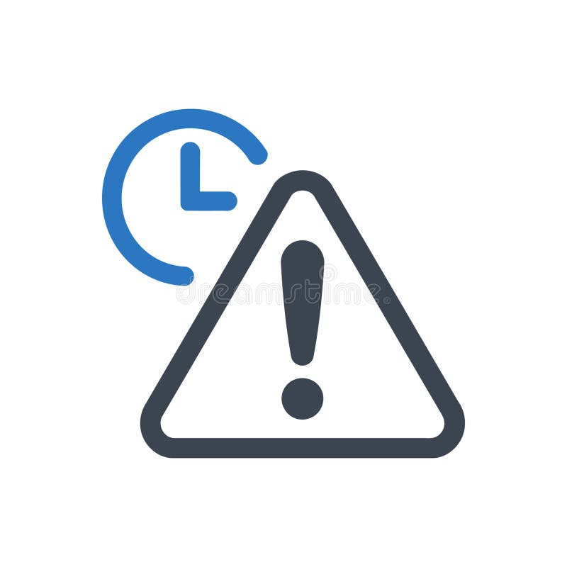 Timely Alert Icon stock vector. Illustration of vector - 361528759