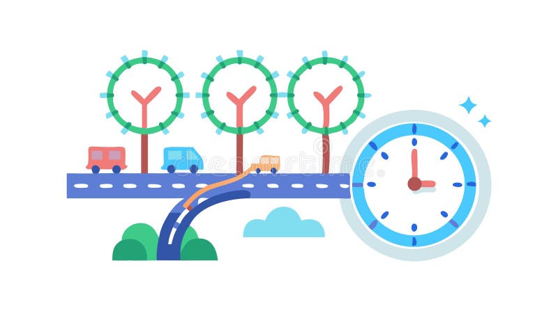 Timely Logistics and Efficient Supply Chain, Vector Design Generative ...