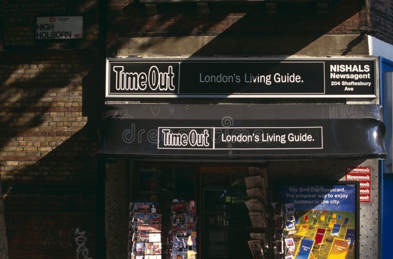Timeout - London Newsagent editorial image. Image of newsdealer - 25269455