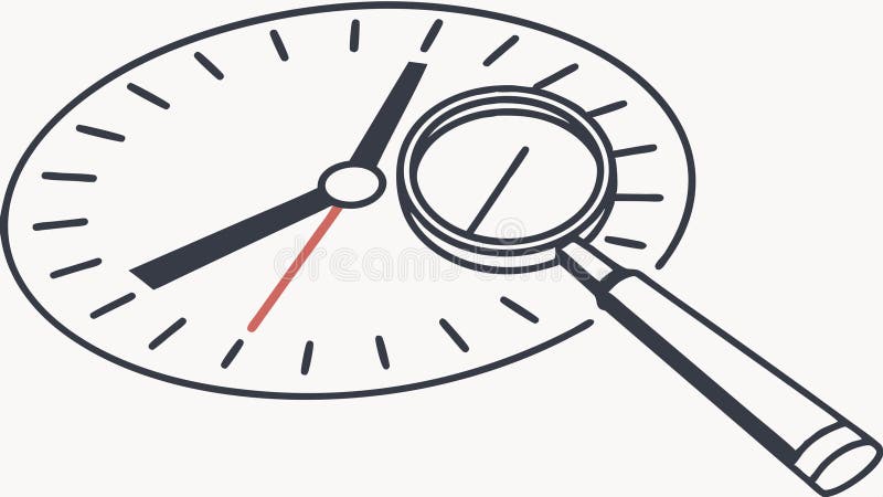 Timepiece with Magnifying Glass, Precision Timing, Careful Observation ...