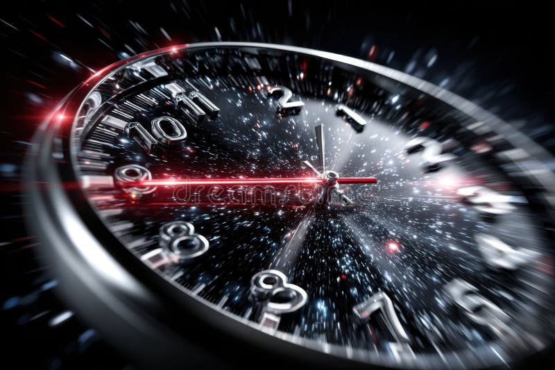 Timepiece Surrounded by Cosmic Elements Creates a Mesmerizing Visual ...